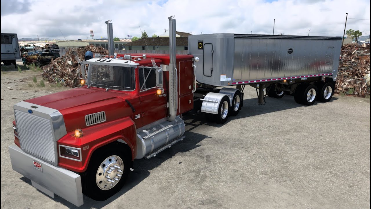 Ford LTL 9000 Flat Top Custom | Short Dump Trailer Run | Texas State ...