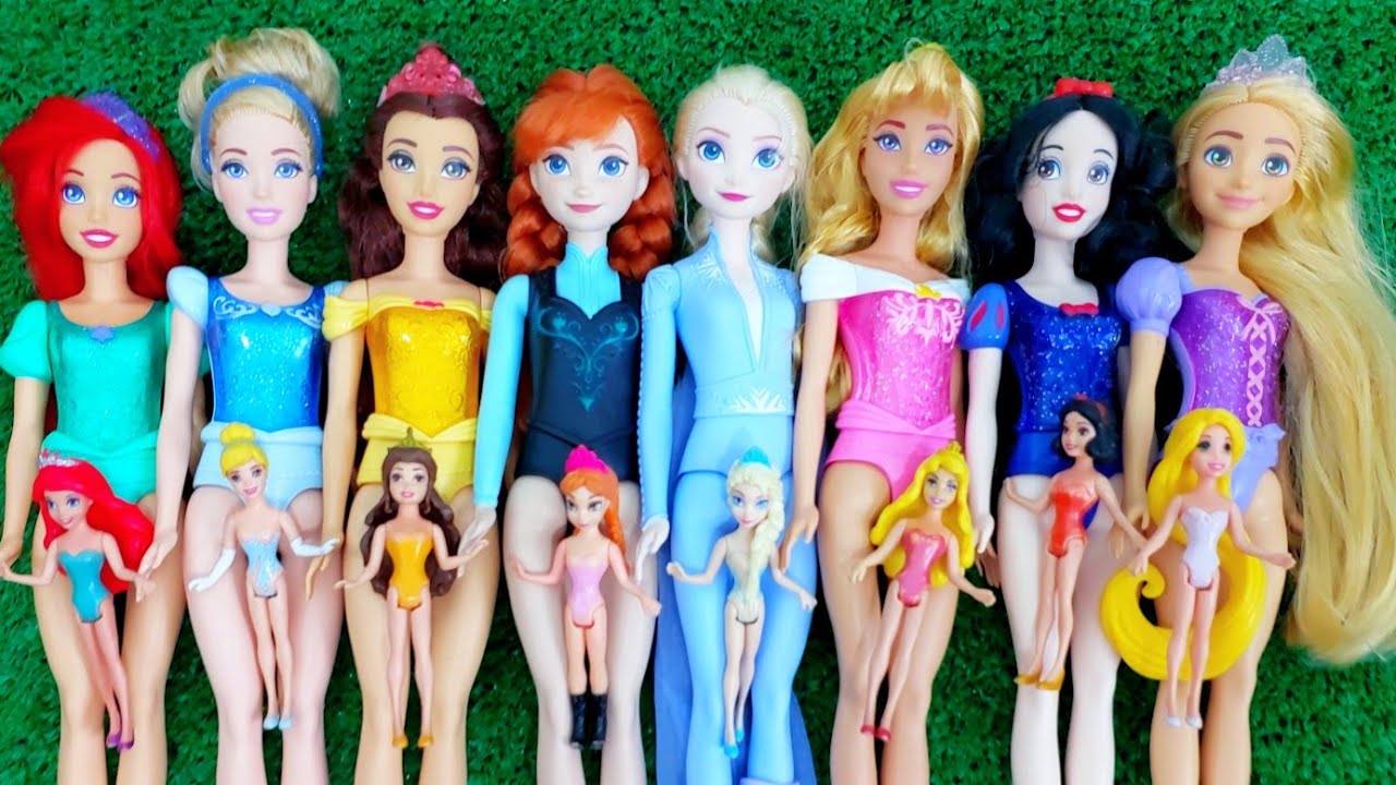 ASMR MATTEL 1:05 Minutes Disney princesses Collection ASMR Satisfying ...