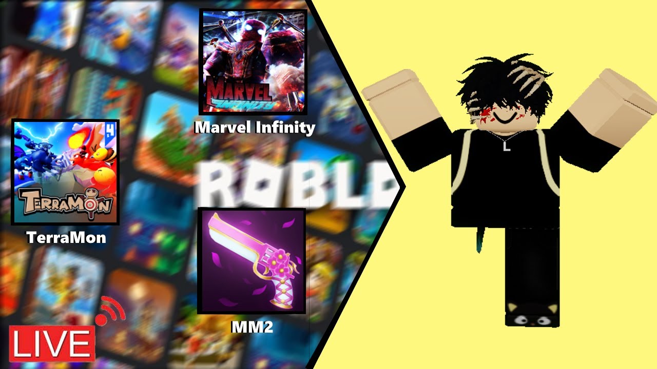 🔴 Roblox With Viewers (Marvel Infinity, MM2, TerraMon) - YouTube