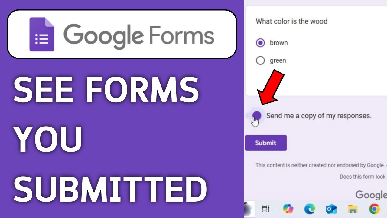 How To See Google Forms You Submitted - YouTube
