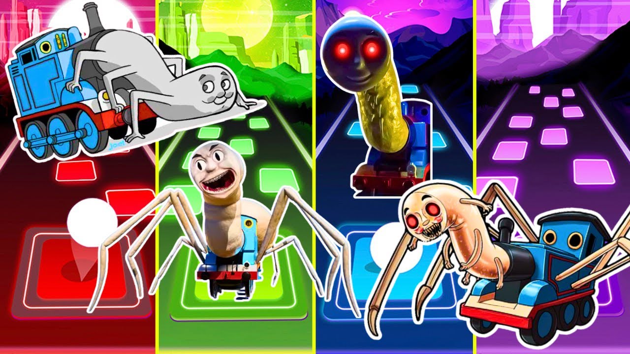💥💥💥 THOMAS THE TRAIN CARTOON 🆚 SPIDER THOMAS 🆚 EVIL THOMAS 🆚 SPIDER ...