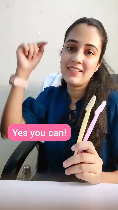 How to use face razor | unwanted hair solution | facial hair removal ...