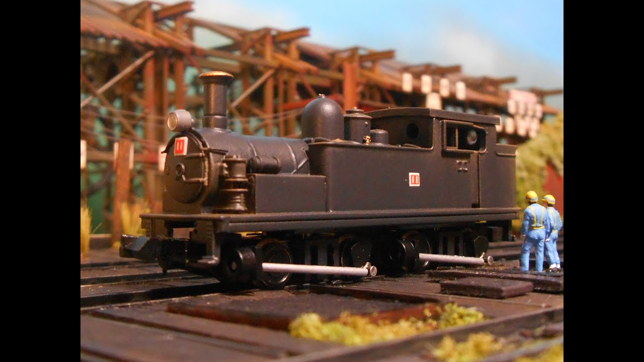 【N Scale】Mallet Bトレインショーティー動力 蒸気機関車【心象鉄道MEGAMIX！】 - YouTube