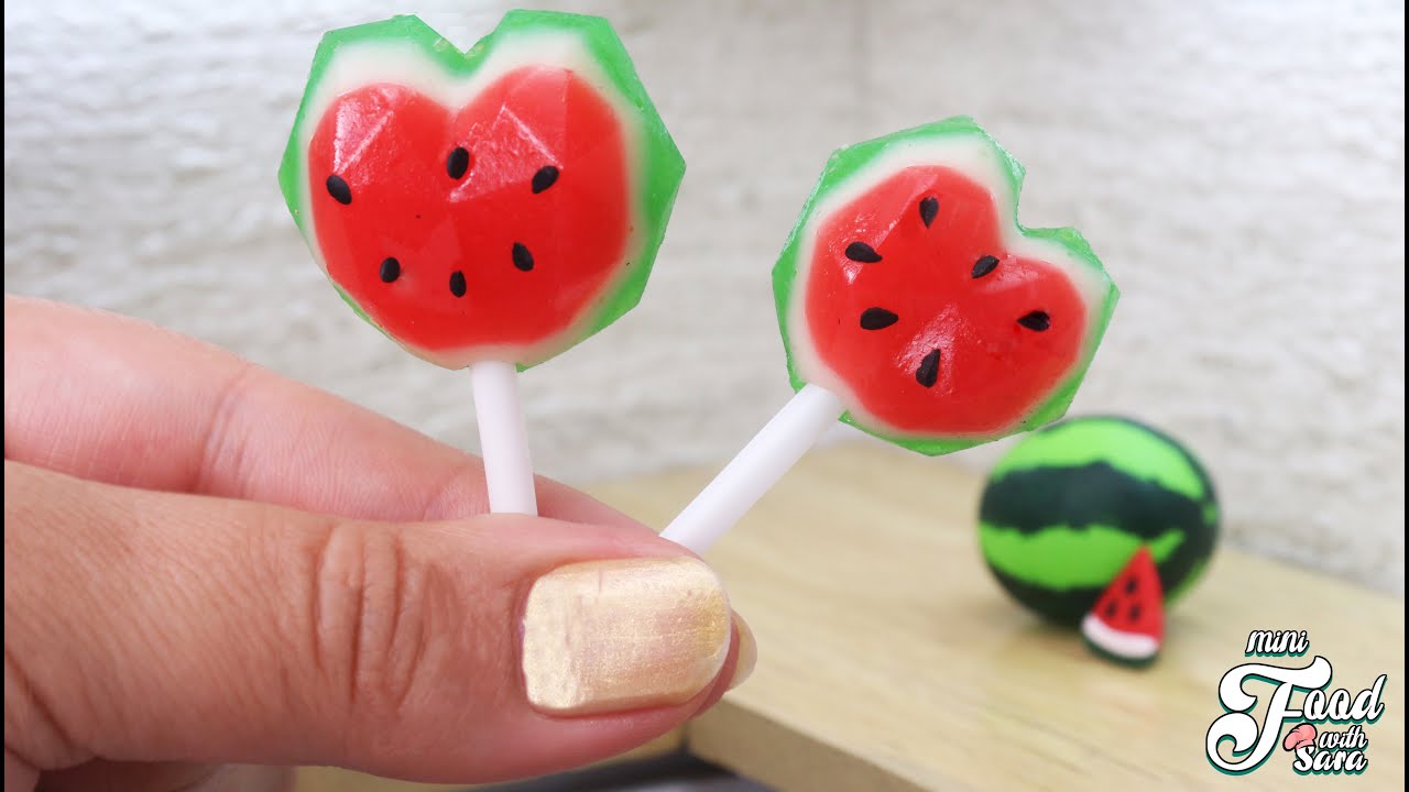 The most interesting miniature watermelon candy | How to make delicious ...