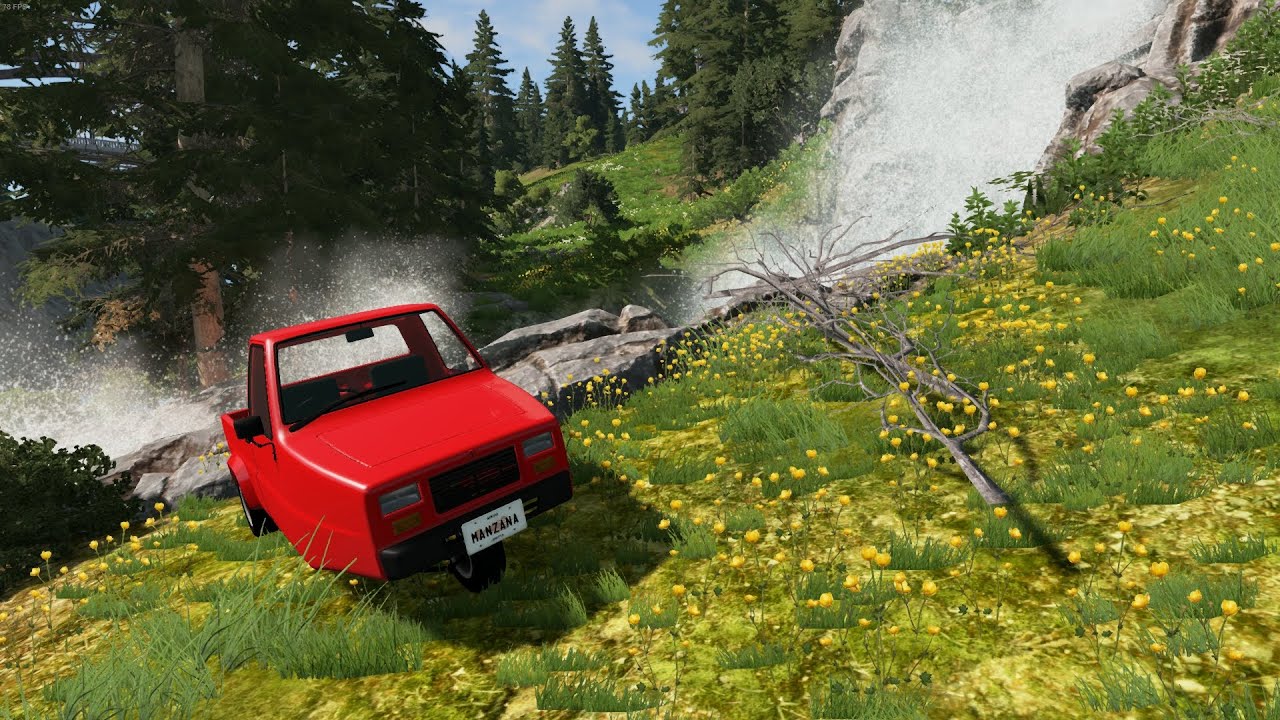 Rolling a Reliant Robin in BeamNG.drive - YouTube