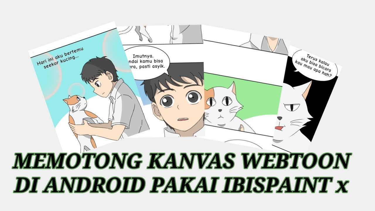Cara Memotong Kanvas Webtoon Di HP Menggunakan Aplikasi Ibispaint X - YouTube