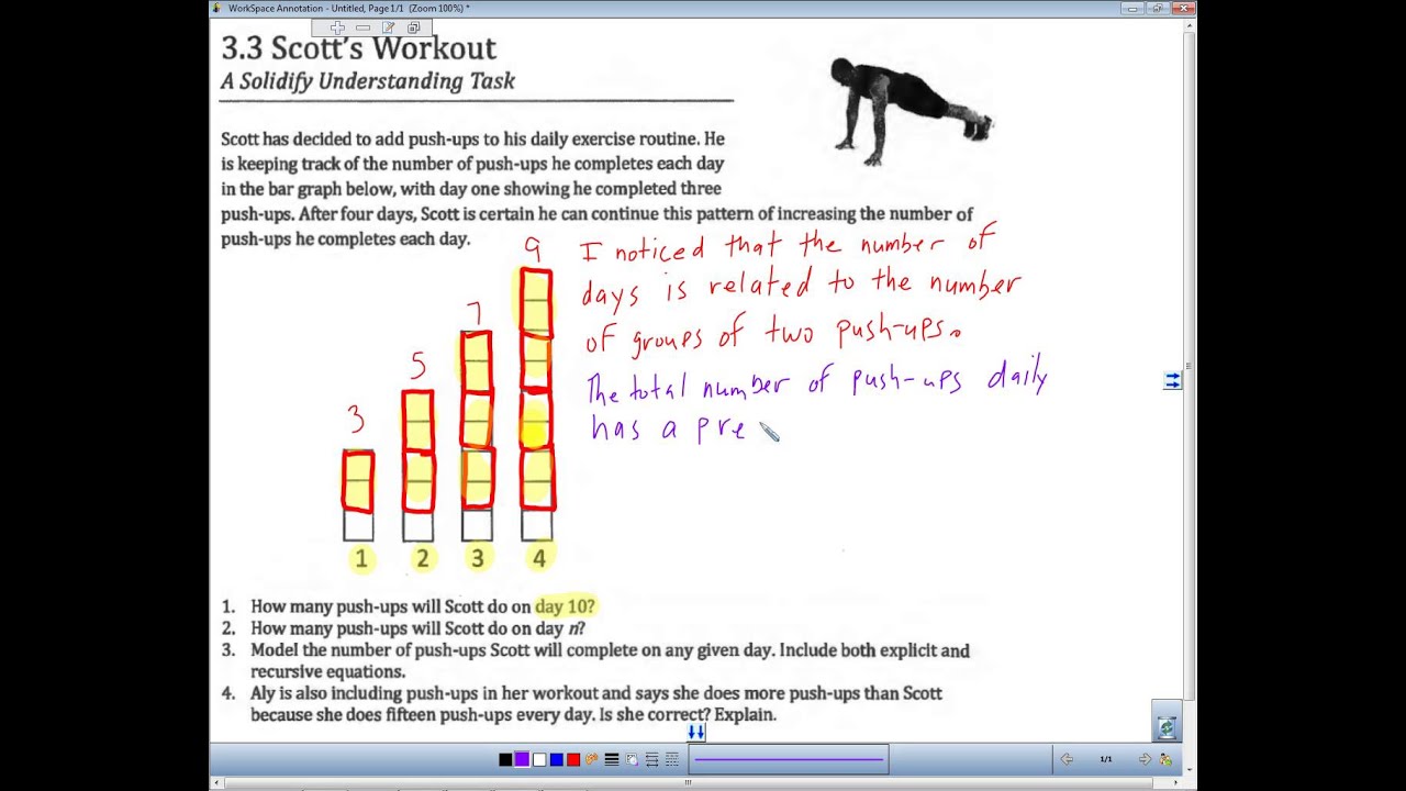 3.3 Scott's Workout Task #1 (No Audio) - YouTube