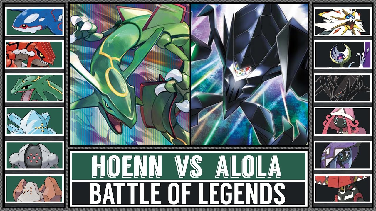 Legendary Pokémon Battle | HOENN LEGENDS vs ALOLA LEGENDS - YouTube