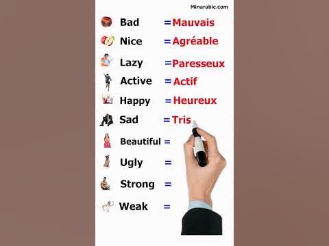 Learn Basic French Adjectives: Opposites Vocabulary #french #english # ...