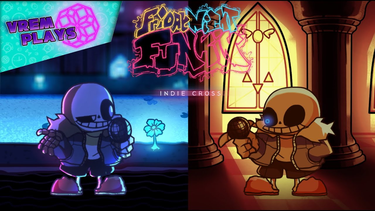 Friday Night Funkin' VS Indie Cross - Sans - YouTube
