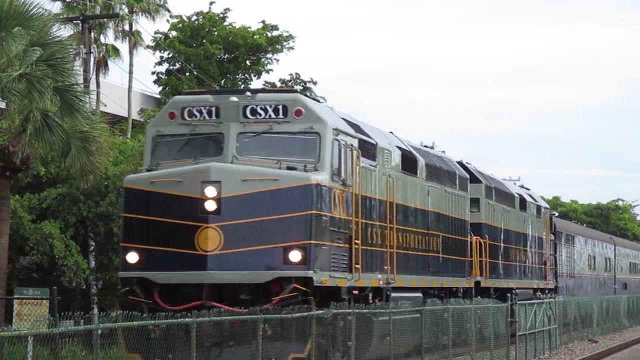 CSX OCS Train and a Tri-Rail Meet! - June 24, 2021 - YouTube