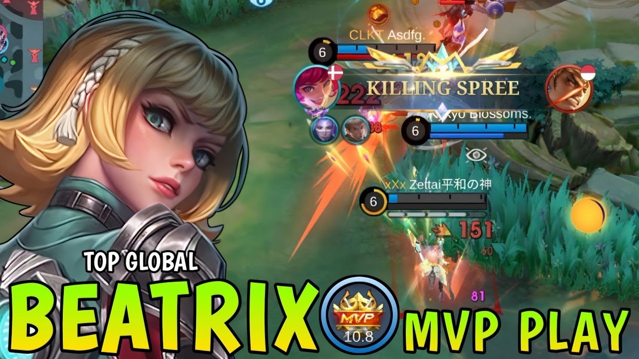 Beatrix Perfect Legendary 100% MVP Plays - Top Global Beatrix Gameplay ...