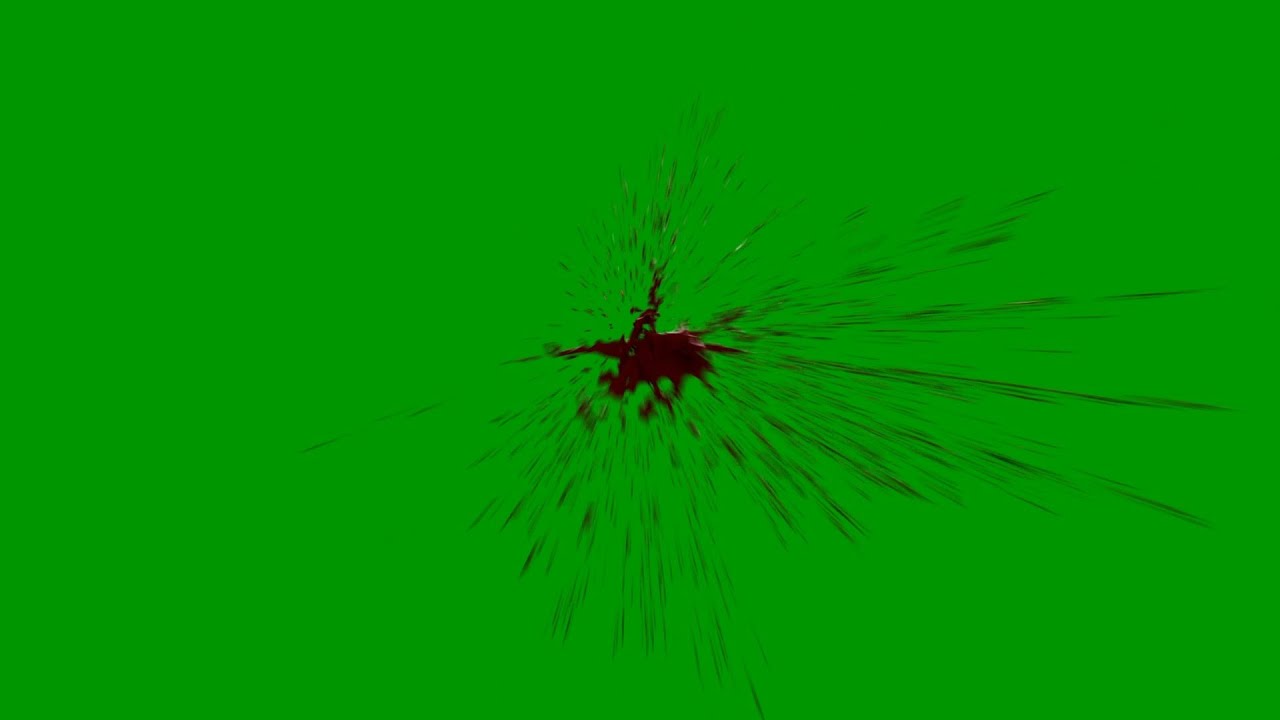 Blood Explosion Green Screen 4 - YouTube