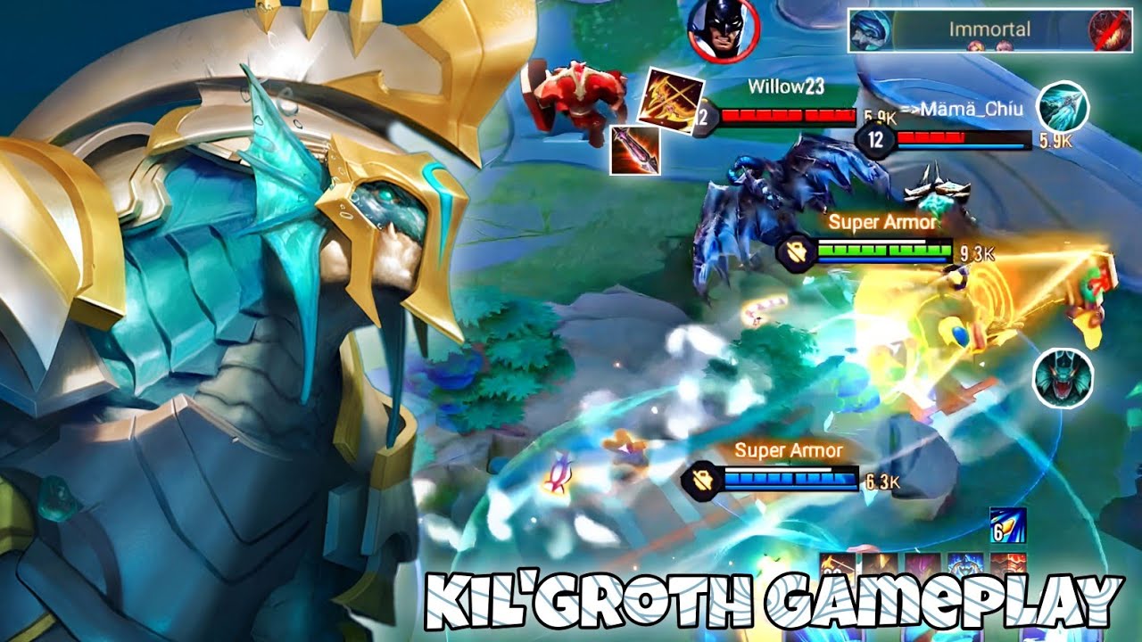 Kil'Groth Jungle Pro Gameplay | Insane 17 Kill Streak | Arena of Valor ...