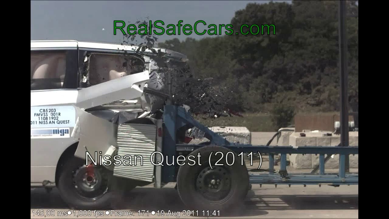 Minivan Rear-End Crash Tests | 50 MPH - YouTube