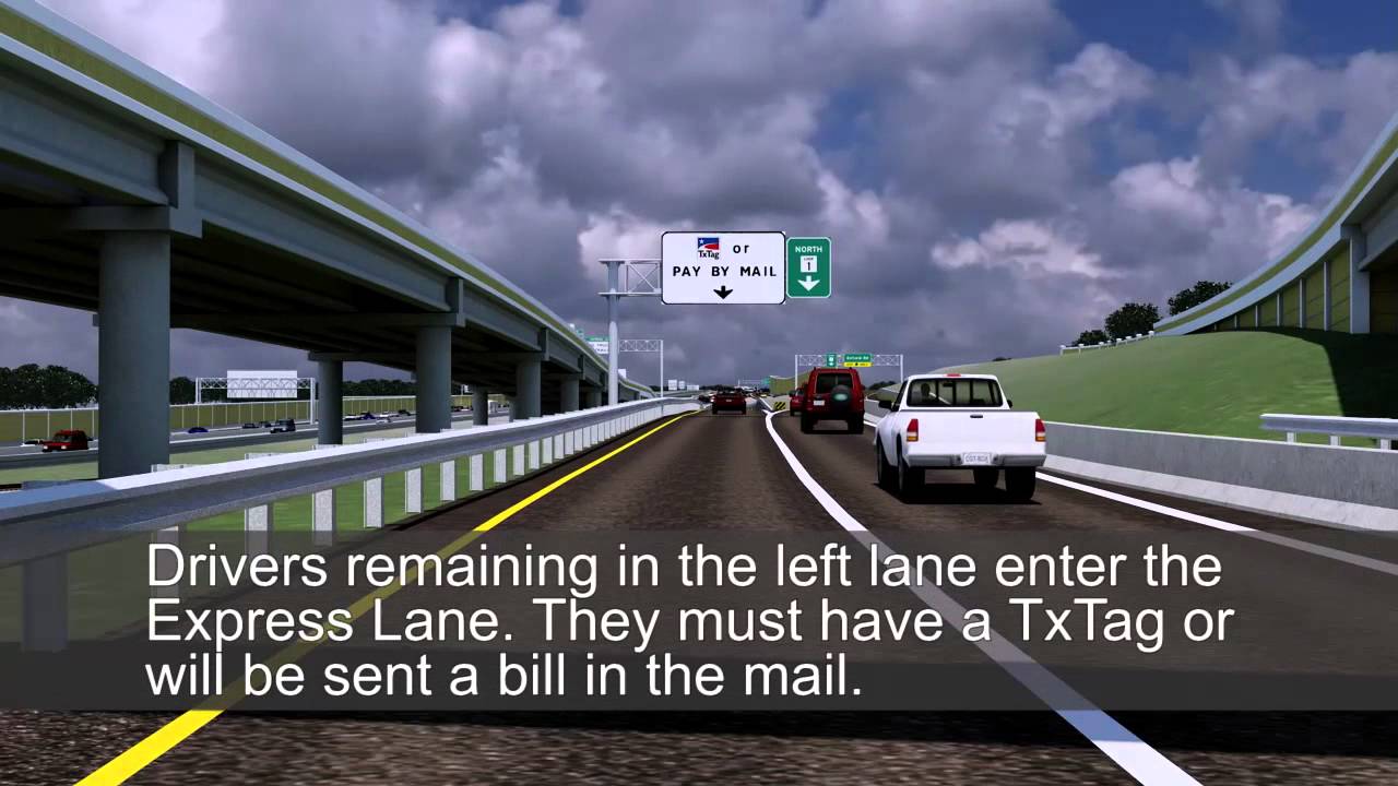 Northbound Express Lane Entrance Ramp From Cesar Chavez Street - YouTube