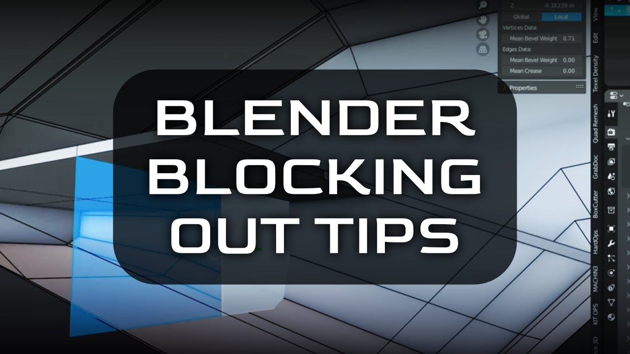 Blender - Block Out Tips - YouTube