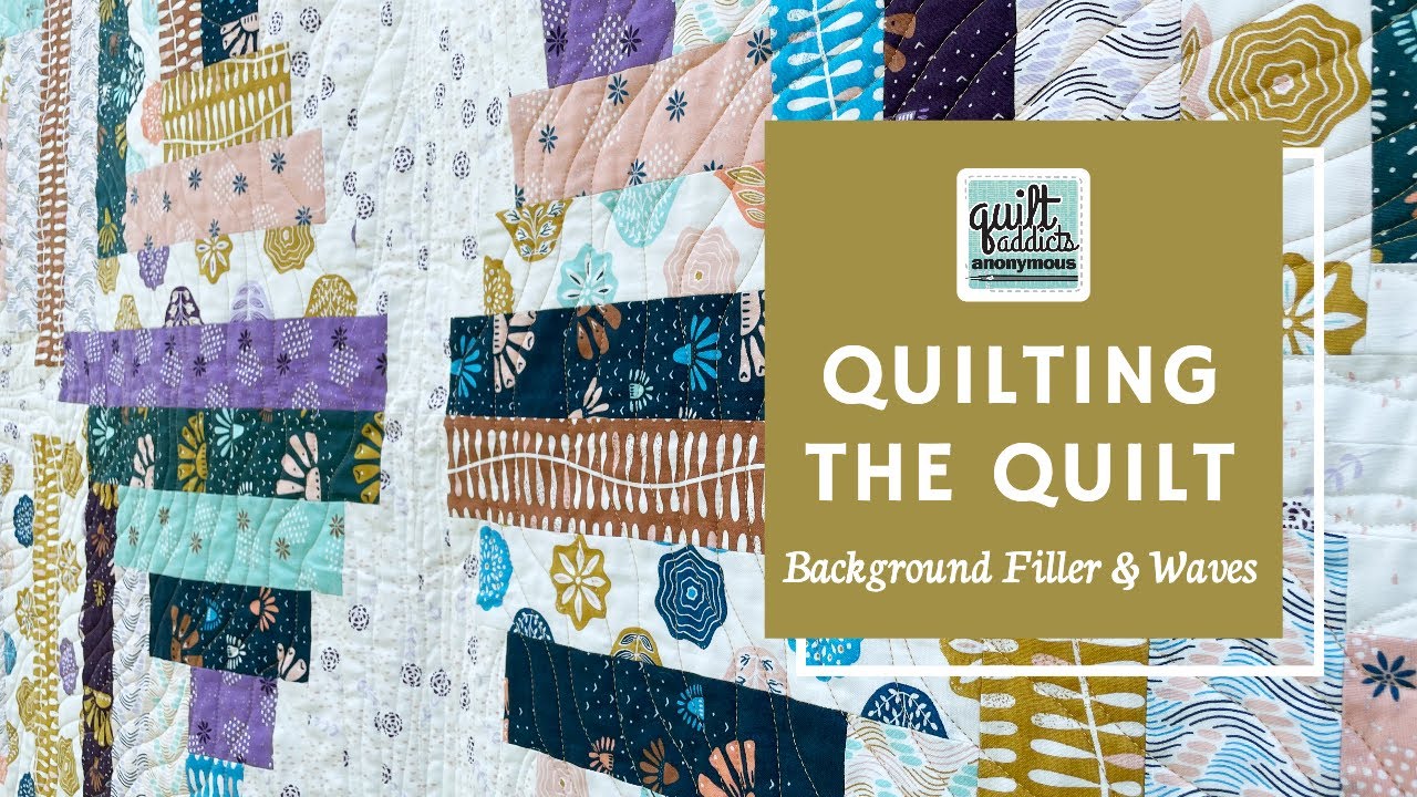 Easy background filler and waves! Free motion quilting tutorial - YouTube