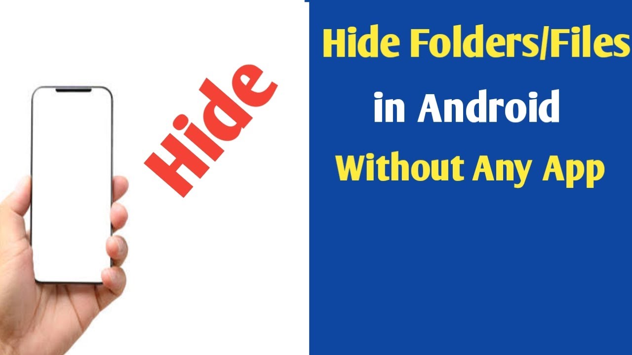 Hide Folders in Android without any App | Hide videos | Hide pictures ...