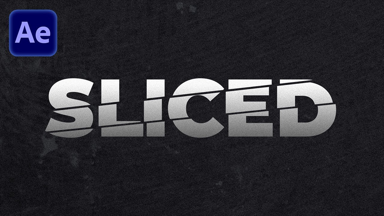 Slice Text Animation in After Effects | Tutorial Deutsch - YouTube