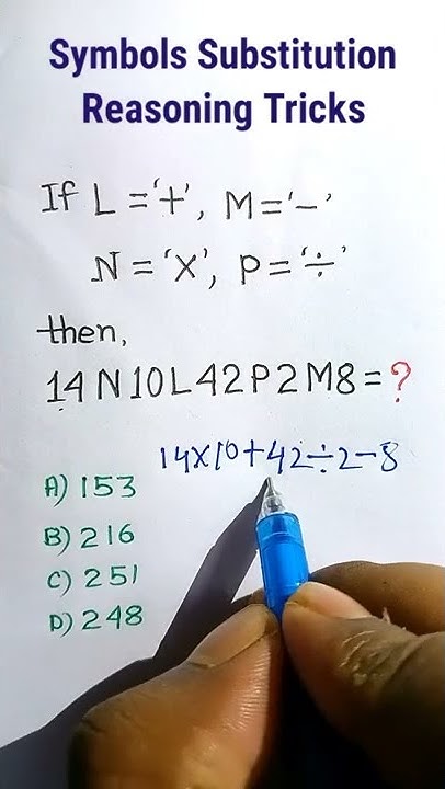 Symbol Substitution Reasoning Trick in Hindi| Reasoning Classes| Coding-Decoding| #shorts - YouTube