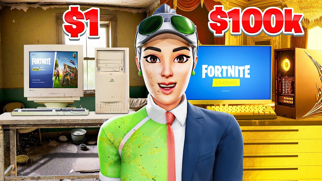 Cheap vs Expensive Gaming Setup - Fortnite - YouTube