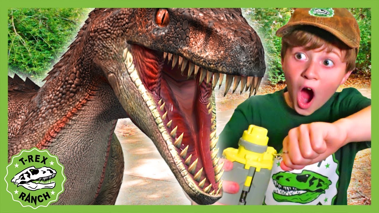 Dinosaur Escape Showdown at the T-Rex Ranch! Dinosaur Videos for Kids ...