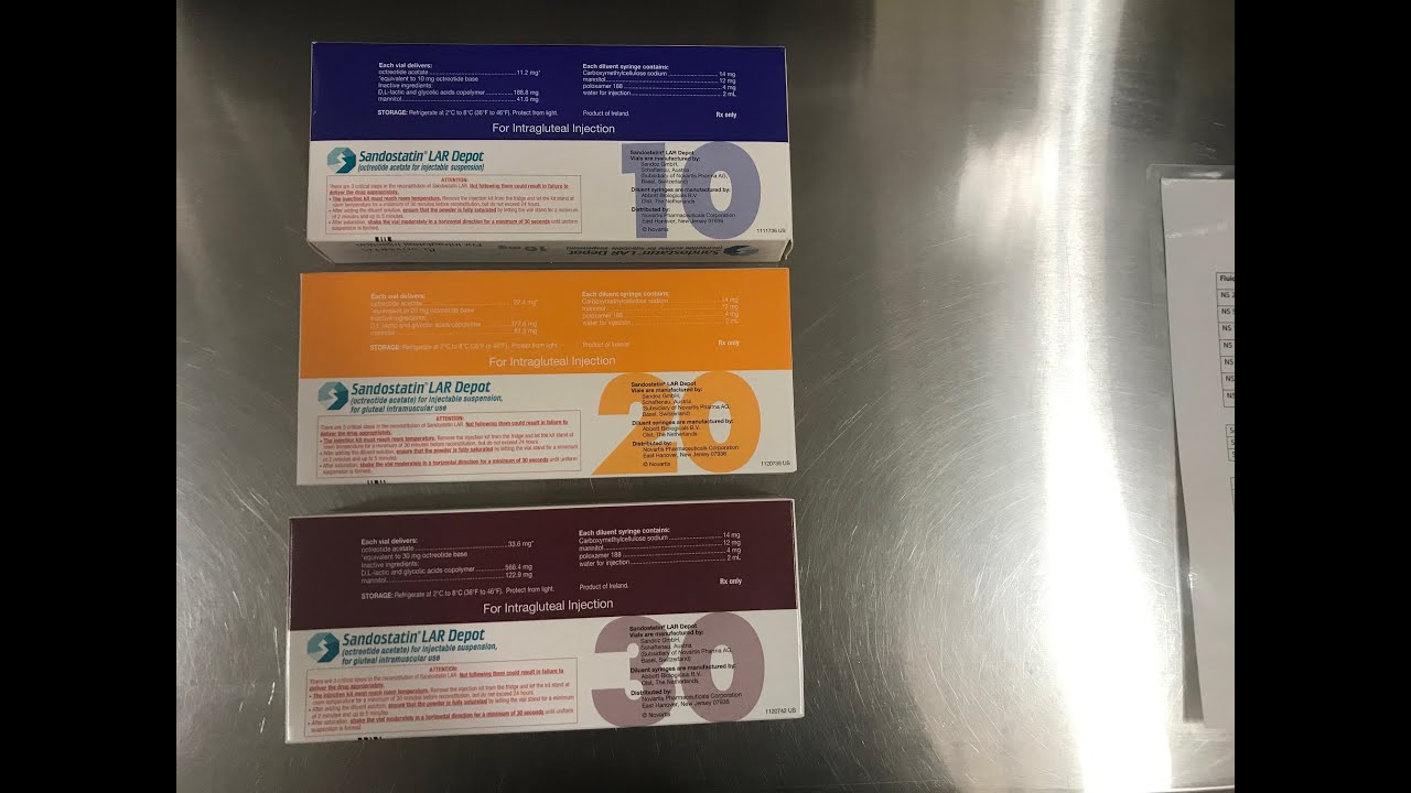 Sandostatin LAR mixing demonstration - YouTube