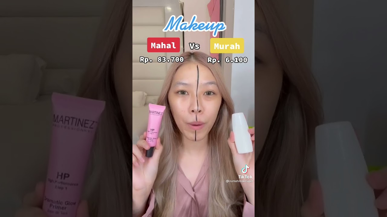 perbedaan make up mahal vs murah - YouTube