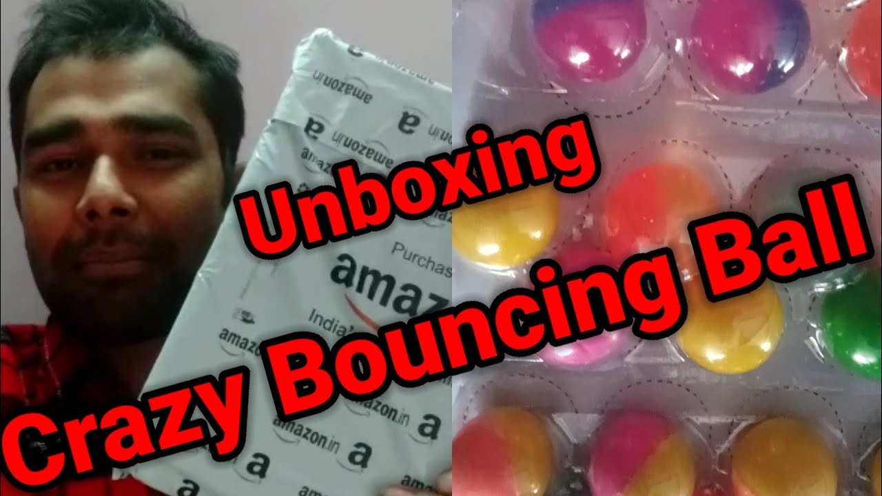 crazy bouncy ball unboxing | bouncy ball review | online unboxing - YouTube