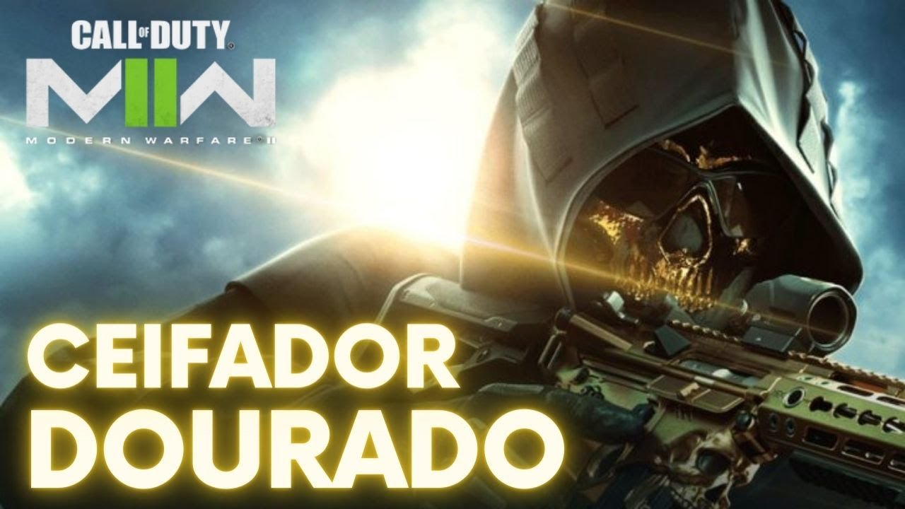 Call Of Duty MW2 Bone Chiller Ghost Dourado [Teste personagem] - YouTube
