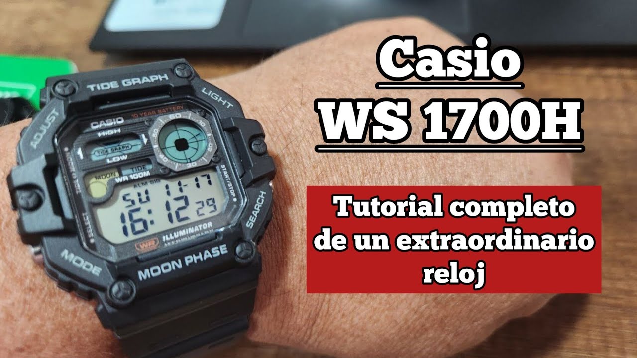 Casio WS 1700H reseña y tutorial completo - YouTube