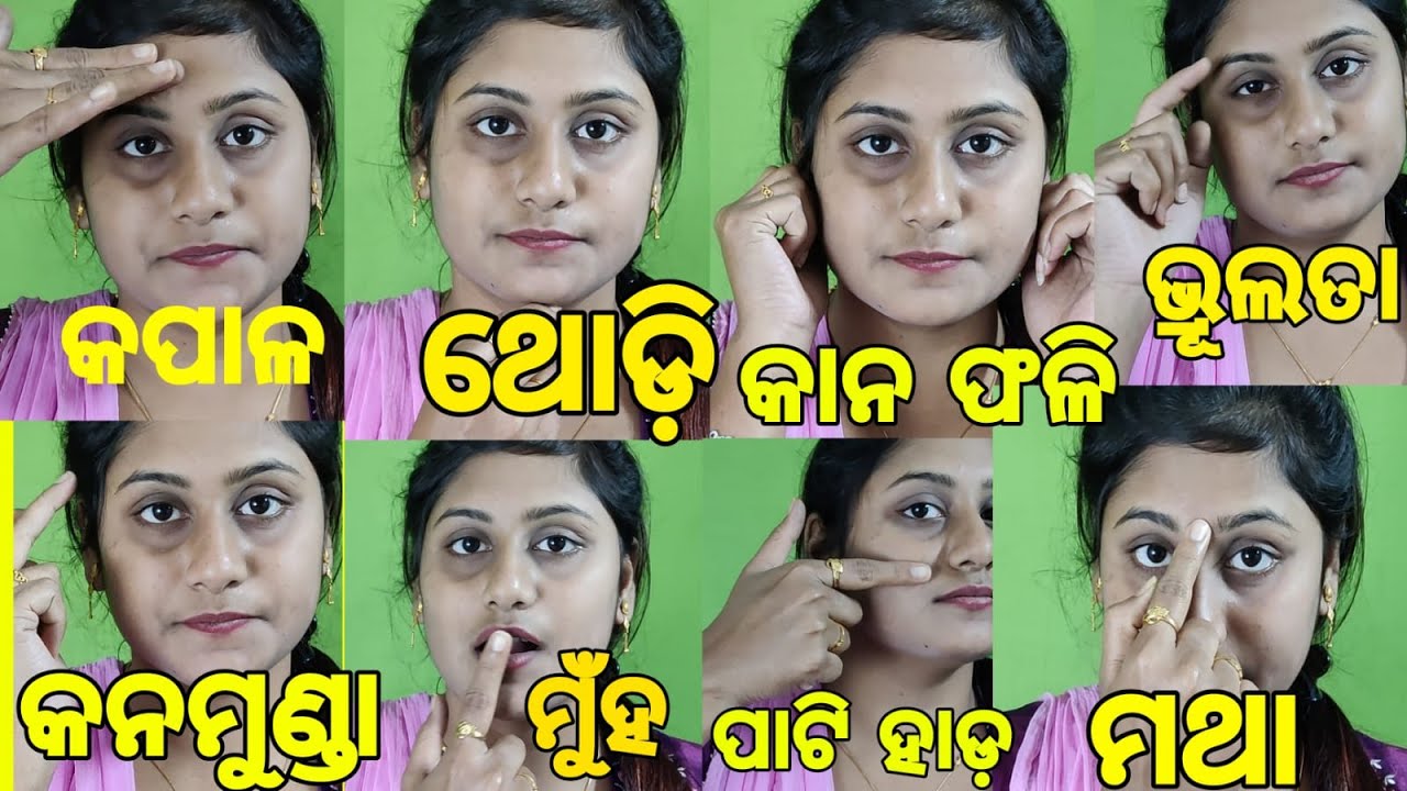ମୁଖର ଅଙ୍ଗ ଜାଣିବା ଚାଲ || Face parts Odia to English || Face Parts Names ...