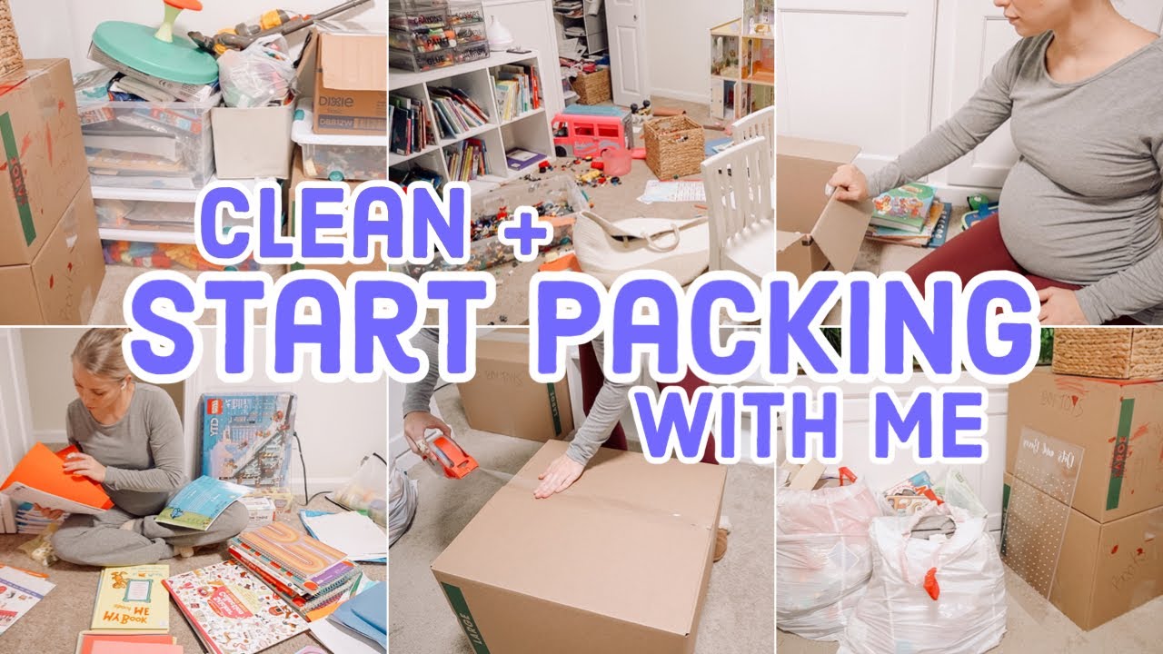 CLEANING DECLUTTERING & PACKING! // CLEANING MOTIVATION // STAY AT HOME ...