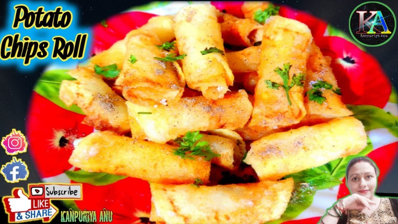 Potato chips roll | समोसा कचोरी पकौड़ी खाना भूल जाएंगे जब बनाएंगे यह ...