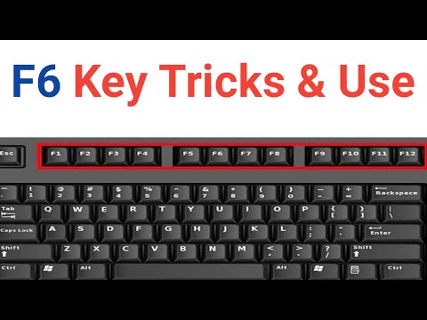 What are the use of F6 Function Key on the Keyboard - YouTube
