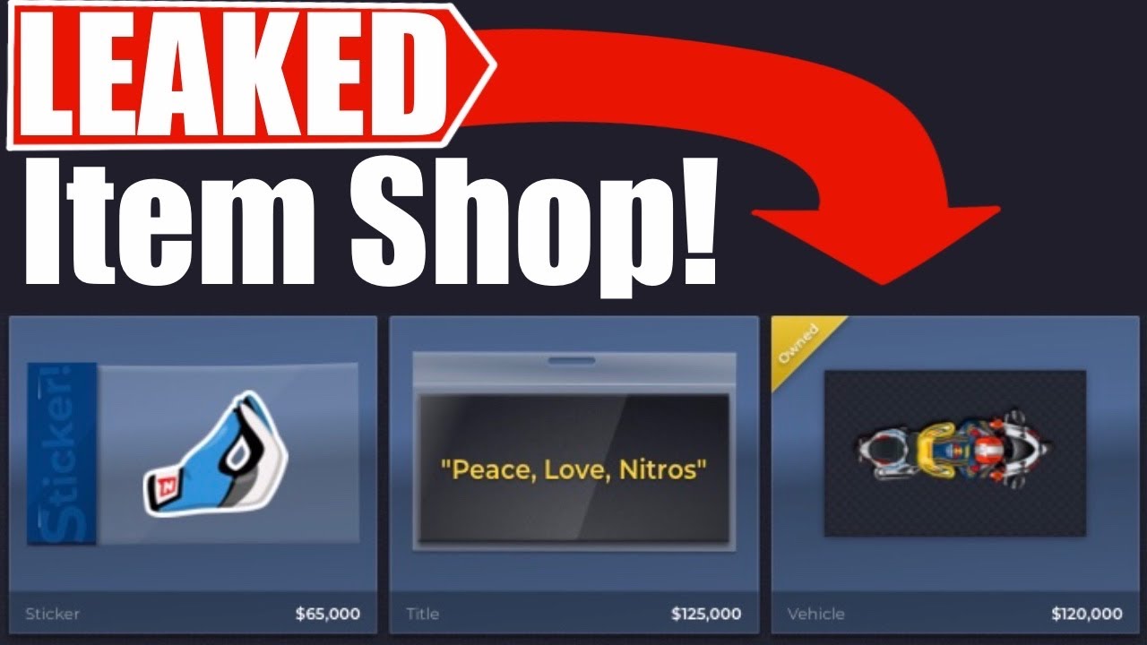LEAKED Nitro Type Item Shop REVEALED! New “Peace, Love, Nitro” Title ...
