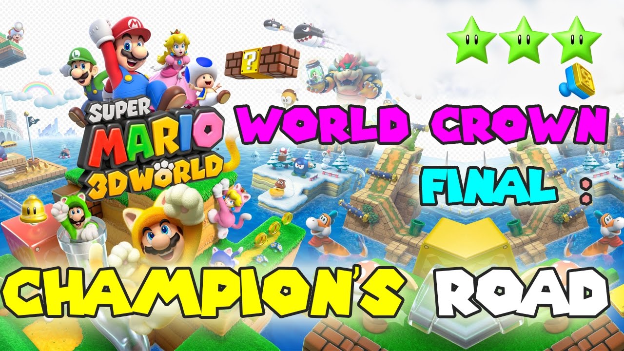 Super Mario 3d World Wii U World Crown Champions Road Hd Youtube