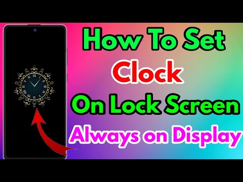 How To Set Clock On Lock Screen | Lock Screen Par Clock Kaise Set Kare ...