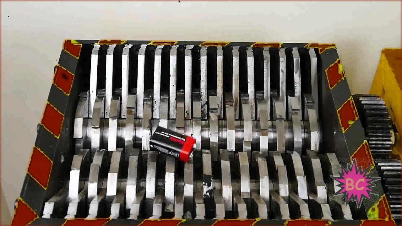 AMAZING!!!! CRUSHING ALL TYPES OF BATTERIES - YouTube