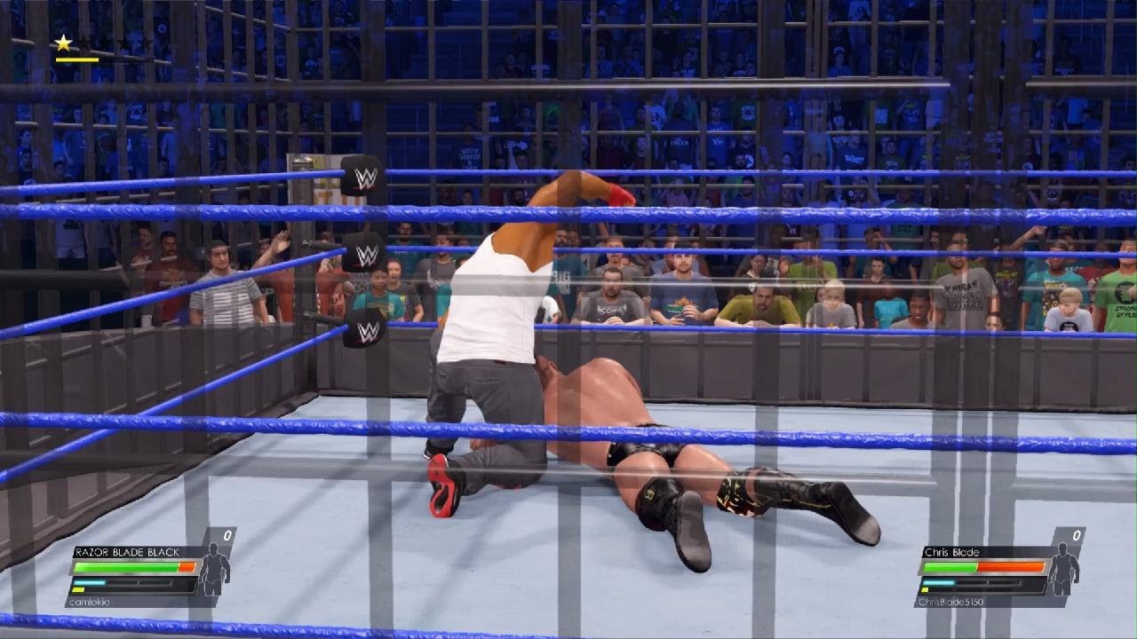 Chris Blade 🆚 Razor Blade Black - WWO title Cage match - YouTube