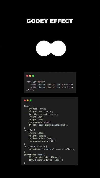 Gooey Effect Css Youtube