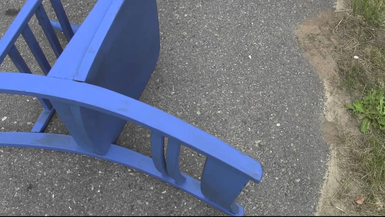 how to pick up a blue chair if it falls to the ground - YouTube