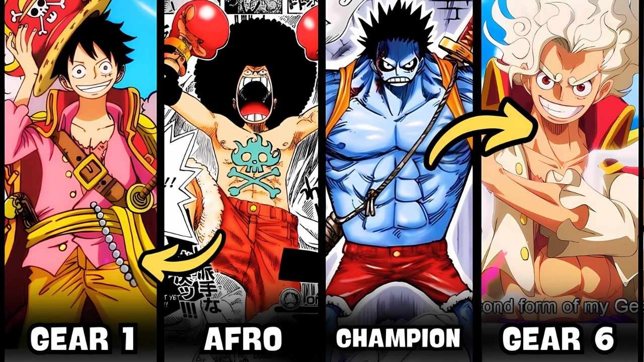 Todas las transformaciónes de Luffy hasta el momento 🔥 #onepiece #luffy ...