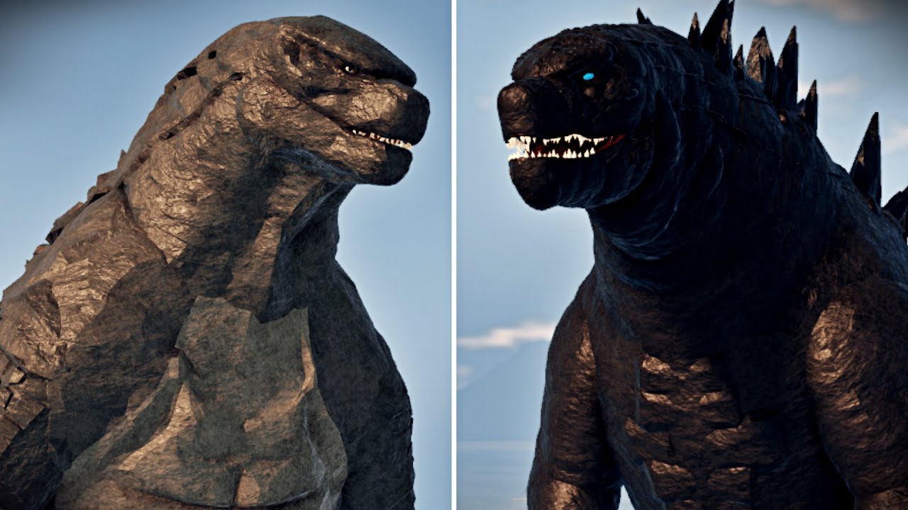 Godzilla 2014 Meets Old Godzilla 2019 | Kaiju Universe - YouTube
