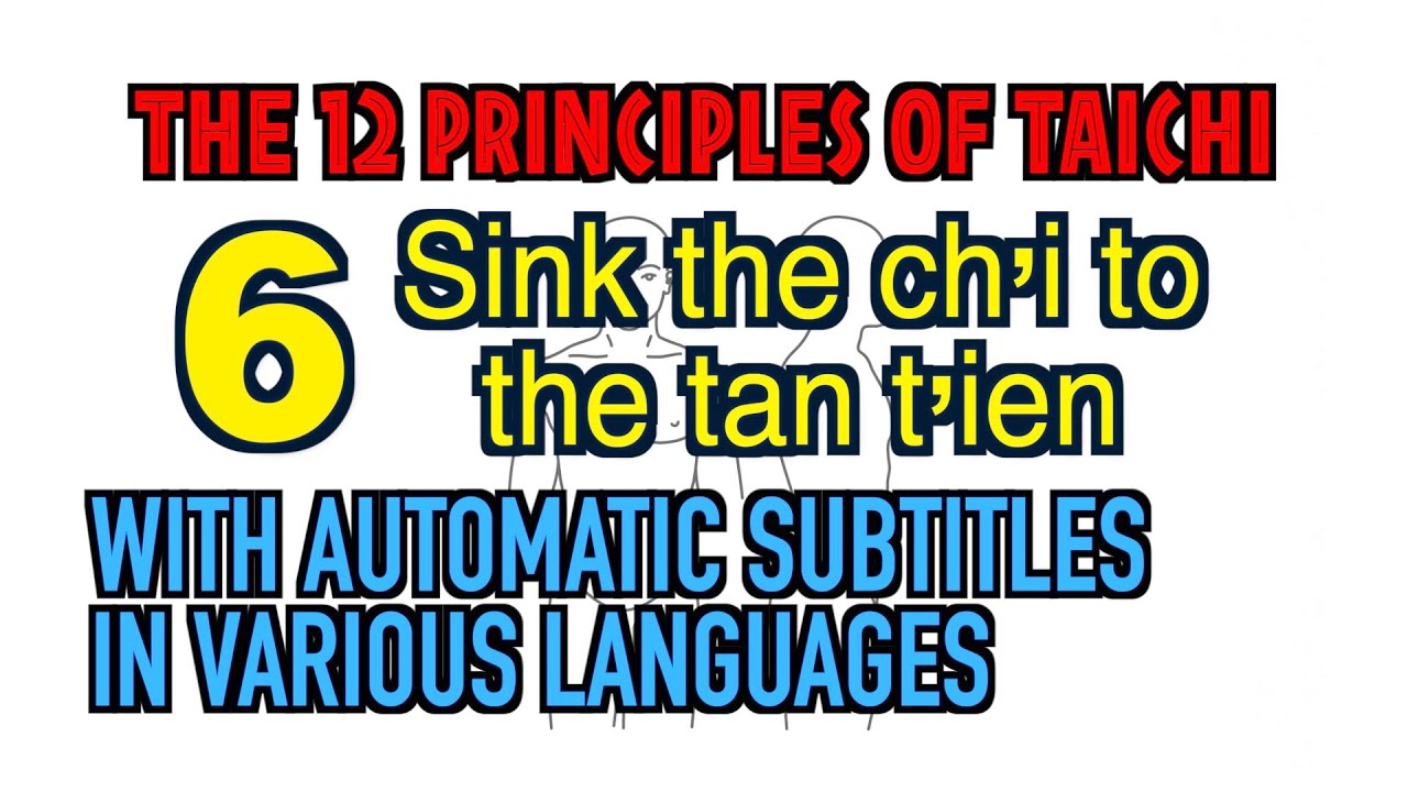 taichi chuan - 【THE 12 PRINCIPLES of Taichi】 6. Sink the ch'i to the tan tien - With automatic ...