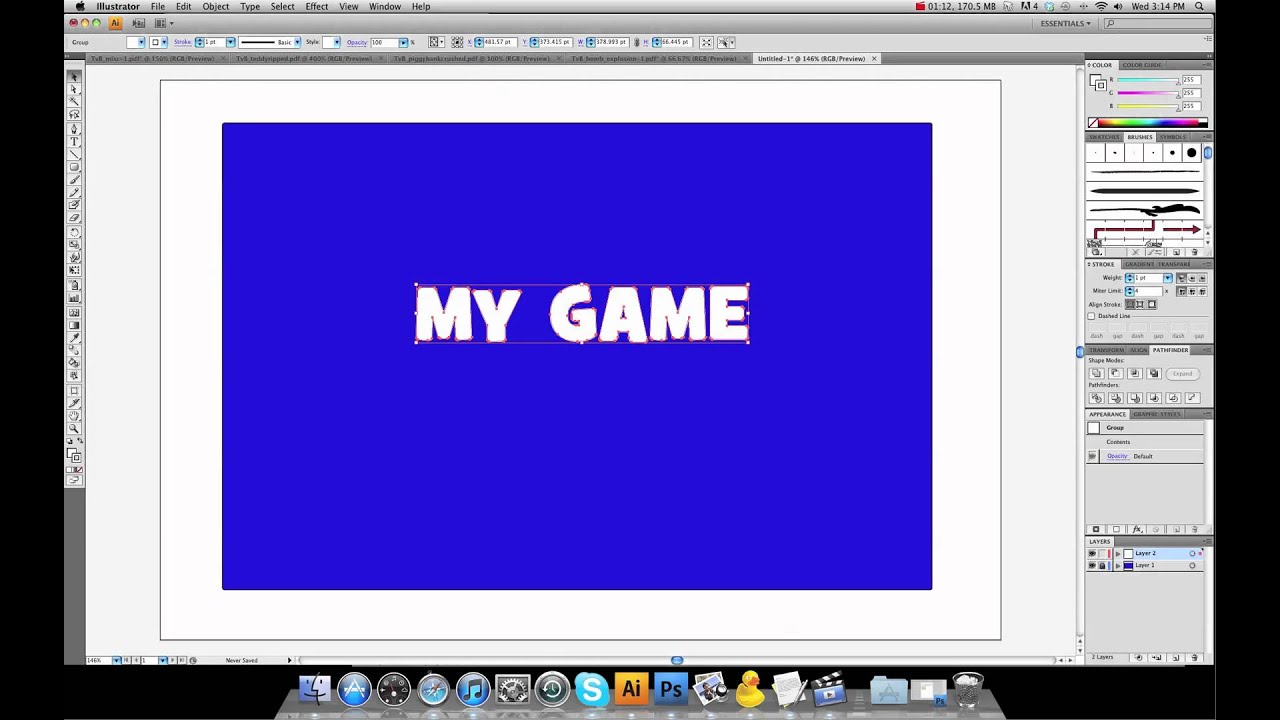 How to make a white boarder around your art in adobe illustrator - YouTube