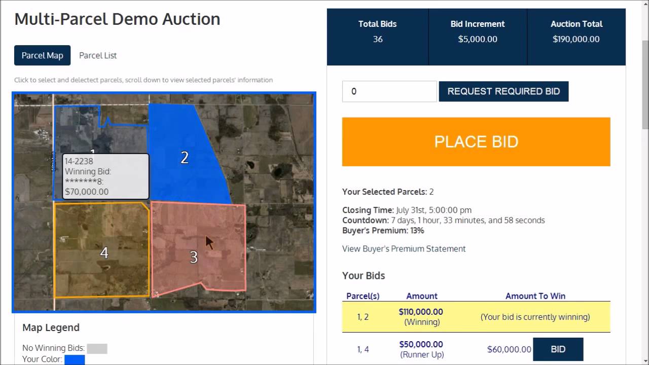 MultiPar Page Overview - MultiPar Tutorials - Platinum Bid Auctions ...