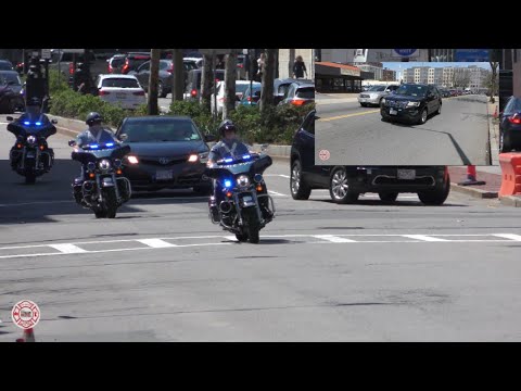 MSP Motor Unit with Boston Police Department marked and unmarked ...