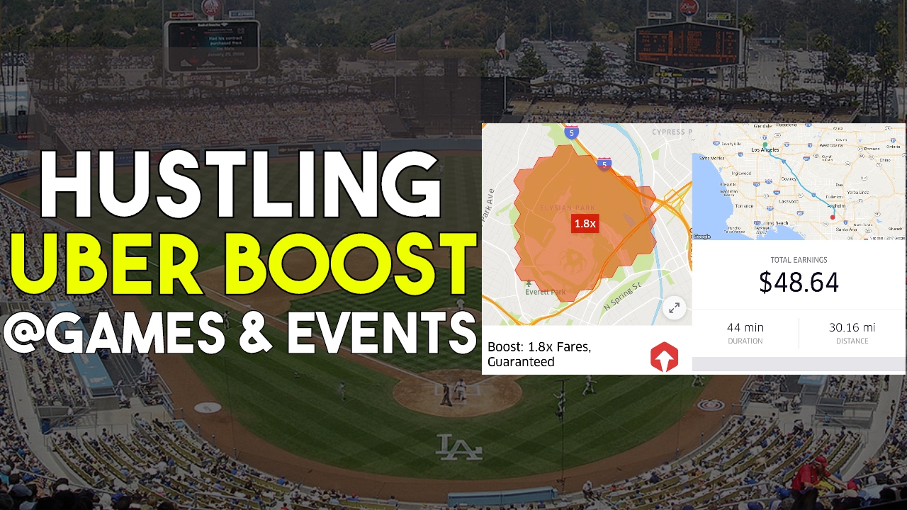 Uber Boost Hunting @ Dodger Stadium Baseball Game ⚾ | $48 Fare! - YouTube